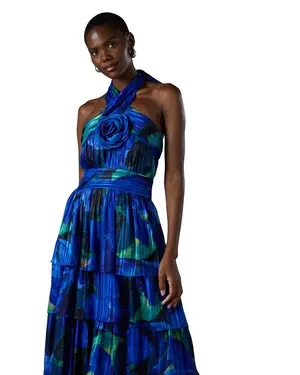Coast Tiered Halter Maxi Dress