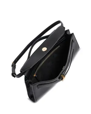 Veronica Beard Dash Leather Clutch - Black