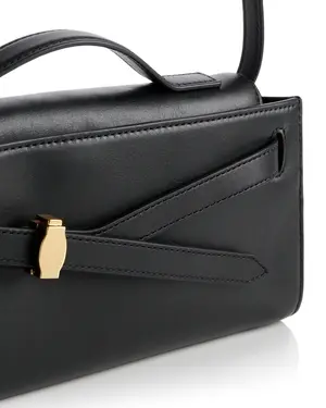 Veronica Beard Dash Leather Clutch - Black