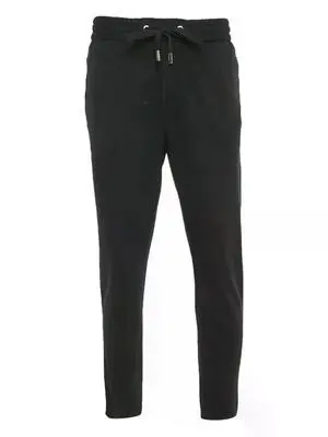 Dolce & Gabbana Jersey Logo Detail Drawstring Track Pants - Black