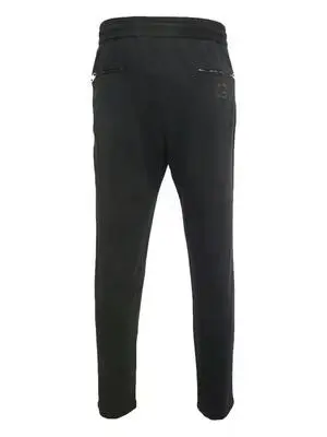 Dolce & Gabbana Jersey Logo Detail Drawstring Track Pants - Black