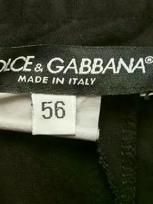 Dolce & Gabbana Jersey Logo Detail Drawstring Track Pants - Black