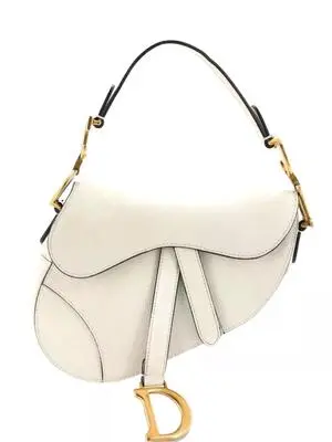 Dior Saddle Handbag Leather Mini Shoulder Bag - Neutrals