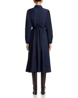 T Tahari Button-down Belted Midi Shirt Dress