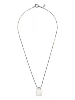 KUNDO Cage Faceted Pendant Necklace - Silver