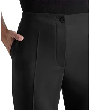 Santorelli Beth Flared Virgin Wool-stretch Pant - Black