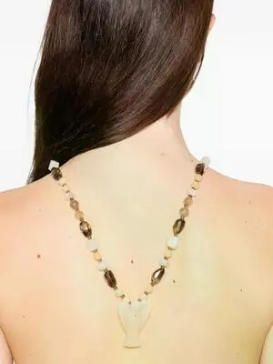 KUNDO Beaded Angel Pendant Necklace