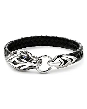 John Hardy Sterling Naga Blue Sapphire Bracelet - Silver
