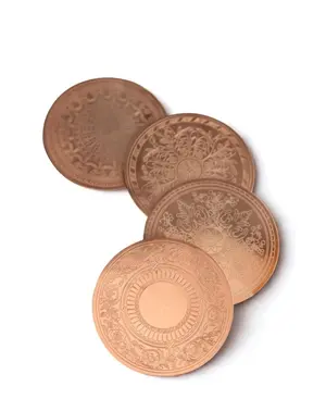 COPPERMILL KITCHEN Cmk Vintage Inspired Coasters, Set Of 4