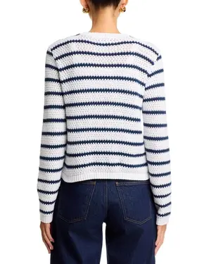 SINGLE THREAD Stripe Button-front Cardigan