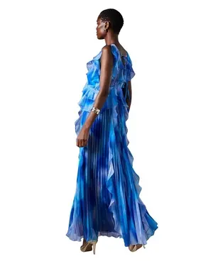 Coast Sleeveless V-neck Chiffon Maxi Dress