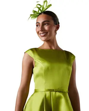 Coast High-low Twill Midi Dress