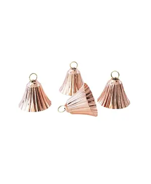 COPPERMILL KITCHEN Cmk Bell Ornaments, Set Of 4 - Copper