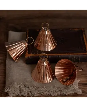 COPPERMILL KITCHEN Cmk Bell Ornaments, Set Of 4