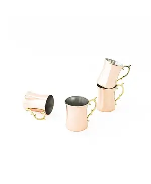 COPPERMILL KITCHEN Vintage Inspired Cocktail Mugs, Set Of 4 - Copper