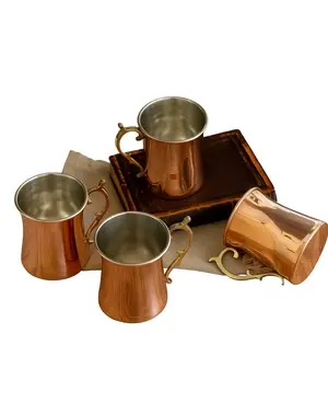 COPPERMILL KITCHEN Vintage Inspired Cocktail Mugs, Set Of 4