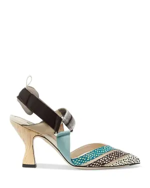 Fendi Colibri Ff High Heel Slingbacks