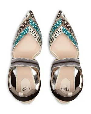 Fendi Colibri Ff High Heel Slingbacks