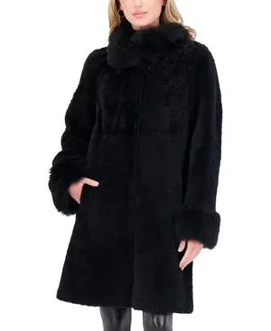 Gorski Sheared Cashmere Goat Jacket With Cashmere Goat Collar And Cuffs