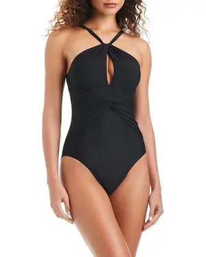 BEYOND CONTROL Mio Keyhole Cutout One-piece Swimsuit - Black