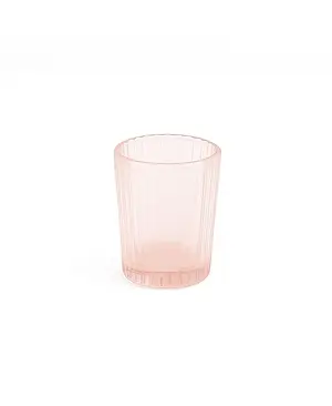 THE COLLECTIVE HOME Pressed Pink Shot Glasses, Set Of 6 - Clear