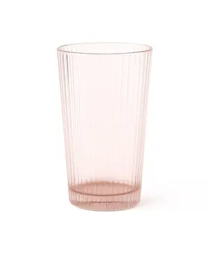 THE COLLECTIVE HOME Pressed Pink Tall Glasses, Set Of 4