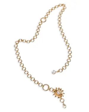 Maje Flower-embellished Chain Belt