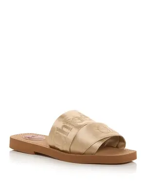 Women's Metallic Slide Sandals