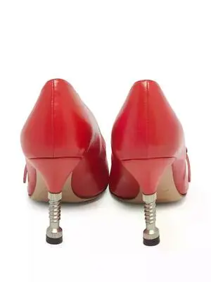 Miu Miu T-bar Leather Pumps