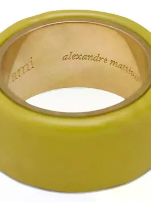 AMI Paris Hammered Lacquered Resin Ring
