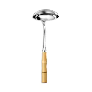 CAPDECO Byblos Collection Soup Ladle - Clear Wood