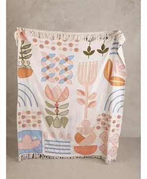 GAURI KOHLI Joel Throw Blanket, 60" L X 50" W