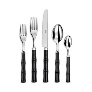 CAPDECO Byblos 5 Piece Place Setting - Black Wood