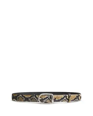 Altuzarra Snake Embossed Leather Belt - Python