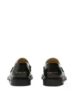 Filling Pieces Embroidered Chain Loafers