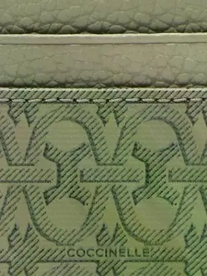 COCCINELLE Loreen Monogram-pattern Card Holder - Green