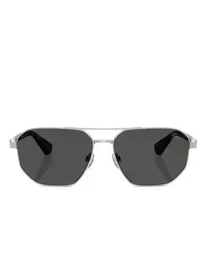 Burberry Geometric-frame Sunglasses - Silver