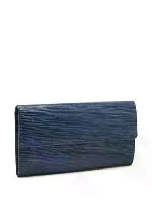 LOUIS VUITTON Sarah Leather Wallet - Blue