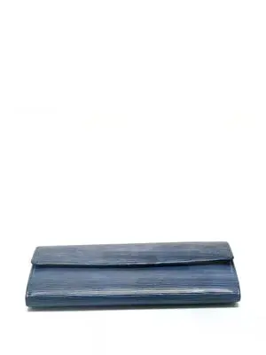 LOUIS VUITTON Sarah Leather Wallet - Blue