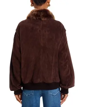 FRAME The Suede Oversized Jacket
