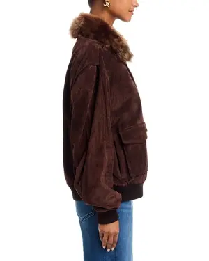FRAME The Suede Oversized Jacket