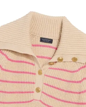 Vineyard Vines Button Detailed Cotton Sweater