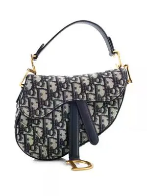 Dior Saddle Handbag Oblique Canvas Mini Shoulder Bag - Blue