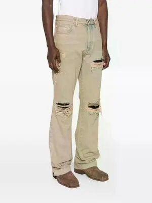 Amiri Ripped Jeans - Neutrals