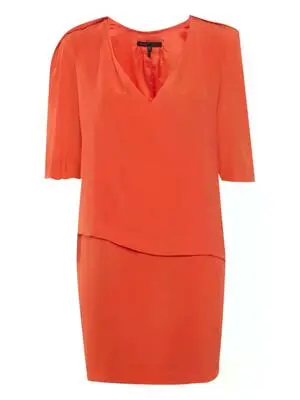 Maje Silk V-neck Mini Dress