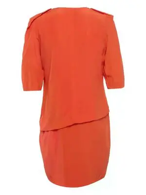 Maje Silk V-neck Mini Dress
