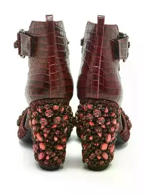 NICHOLAS KIRKWOOD Croc-embossed Crystal Pumps