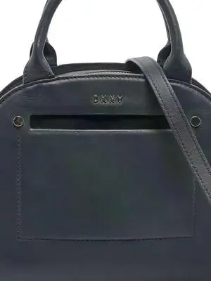 Dkny Leather Logo-detail Tote Bag