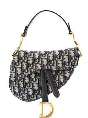 Dior Saddle Handbag Oblique Canvas Mini Shoulder Bag
