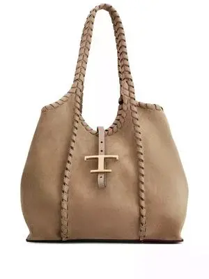 TOD'S Braided Pendant Shopping Tote Bag